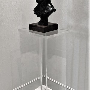 Acrylic Pillar / Display Stand - 14" Sq X 40"h With Extended Base- Made ...