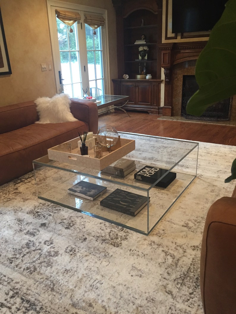 Acrylic Coffee Table "box" Style 40" X 40" X 18"h Made to Order ...