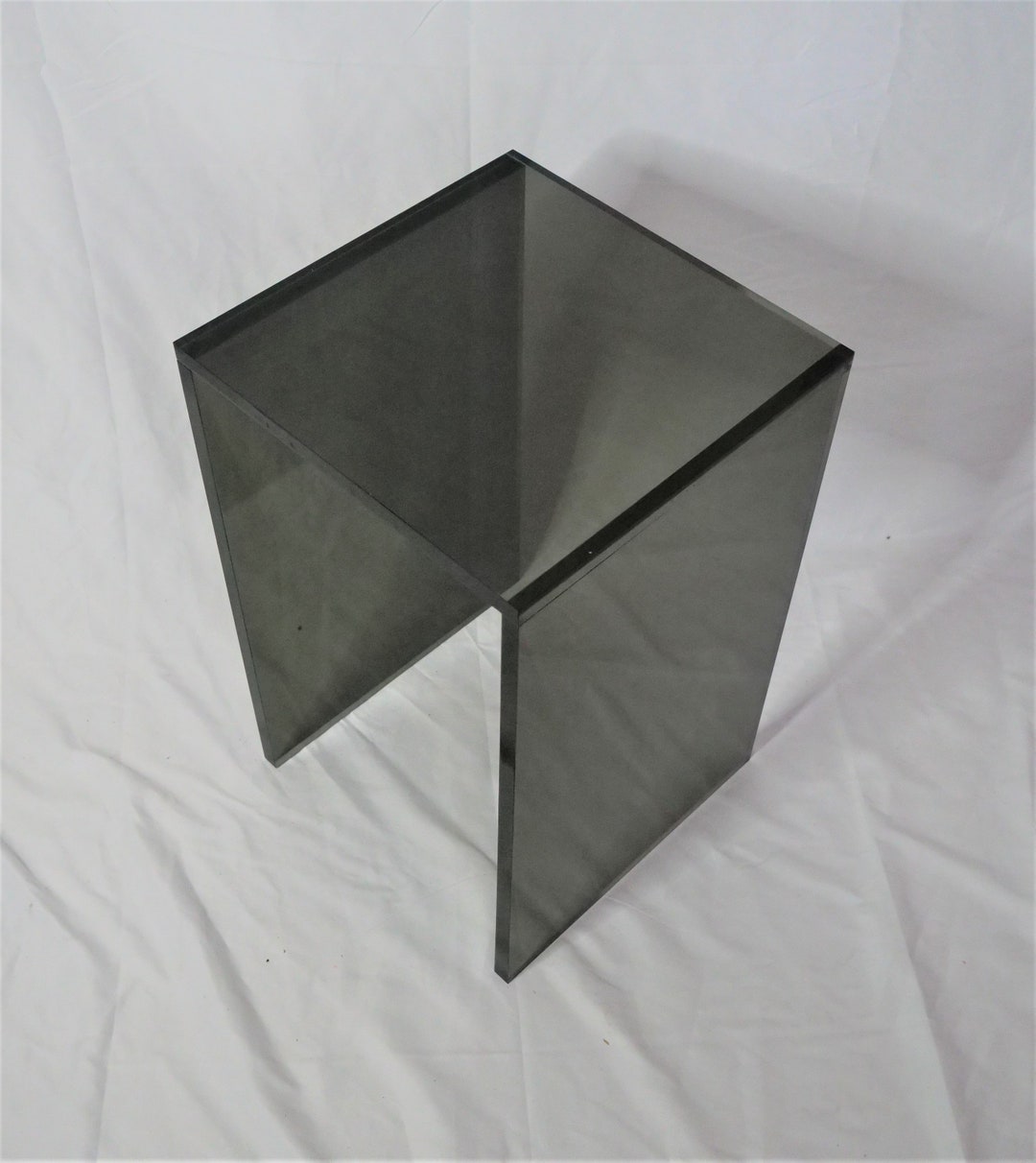 Colored Acrylic Side Table "slab Leg" Style 15"l X 15"w X 24"h Made to ...