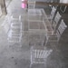 Acrylic Modular Table - 72"l X 24"w X 30" H on 16" Sq Pillar Bases ...