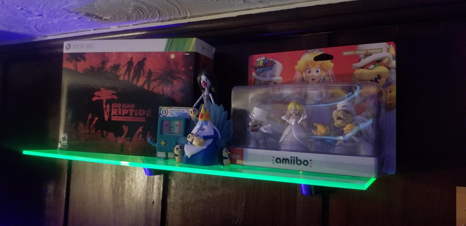 22l Neon Acrylic Wall Shelf With Metal Brackets - Etsy