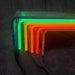 18"l Neon Acrylic Wall Shelf With Metal Brackets -8"wide 1/4" Acrylic ...