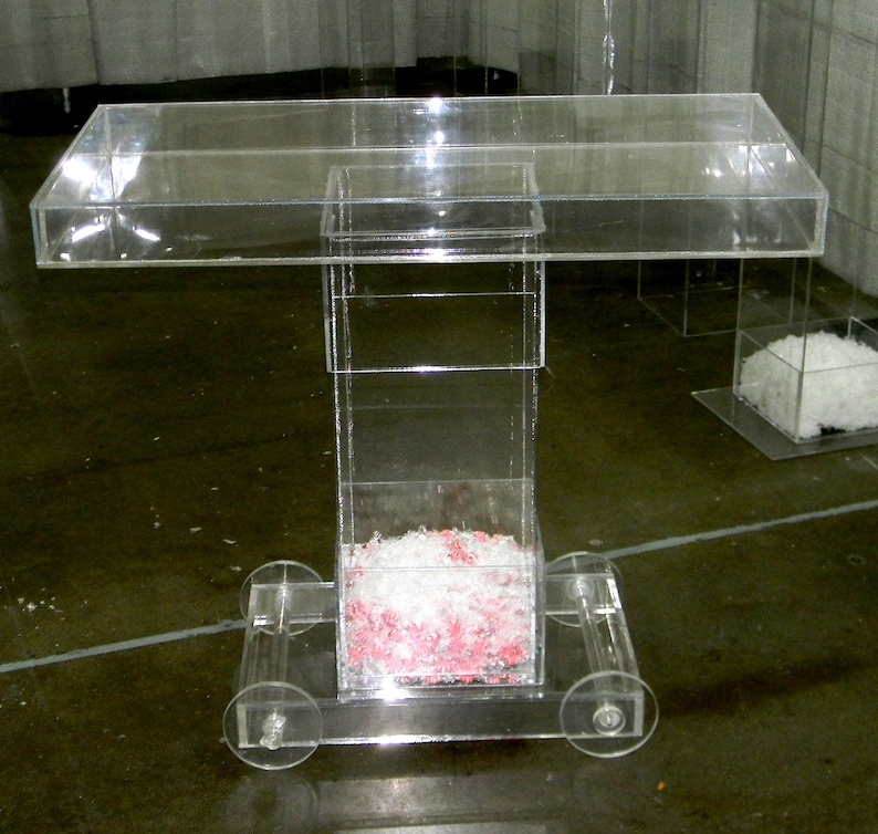 Acrylic Cake Table / Game Table - Modular Top : Hand Crafted in the U.S ...