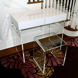 Acrylic Stool 17"h X 15"w X 12"d in 3/4" Acrylic - Shower Stool, Bench ...