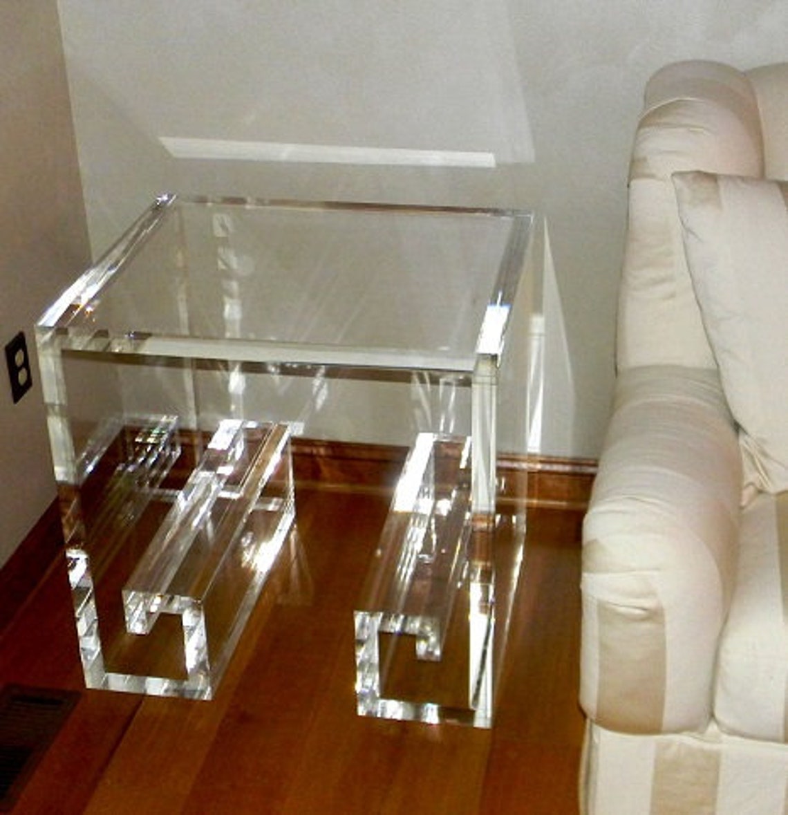 Acrylic Coffee Table "greek Key" Style Made to Order !! Custom ...