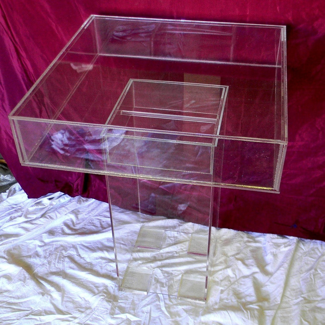 Acrylic Cake Table / Game Table - Modular Top : Hand Crafted in the U.S ...