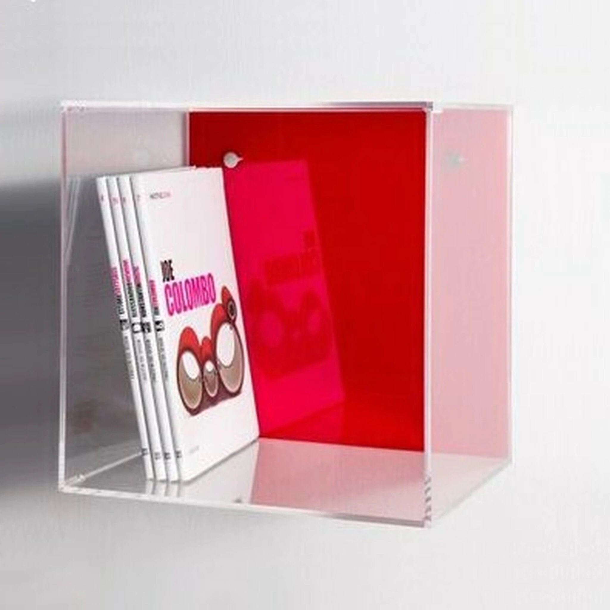 Bright Color Lucite Wall Hanging Cubes Back Color Options - Etsy