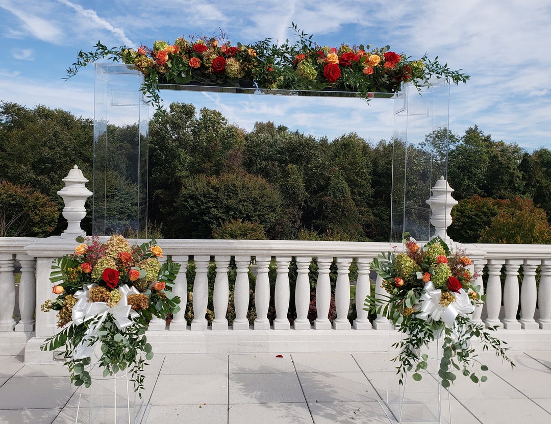 Clear Acrylic Arch - 8' Tall X 10' Wide -(2) Pillars (1) Cross Bar Hand ...
