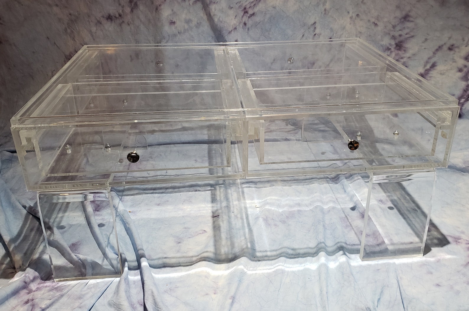 Acrylic Craft Table 4 Drawer 32 Sq X 15h Made to | Etsy