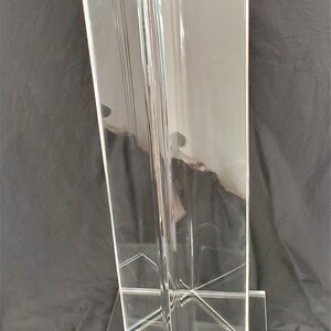 Acrylic Pillar / Display Stand - 14" Sq X 40"h With Extended Base- Made ...
