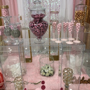 Clear Acrylic Bridge- Centerpiece / Stand - 30"h X 30"l X 8"w - Hand ...