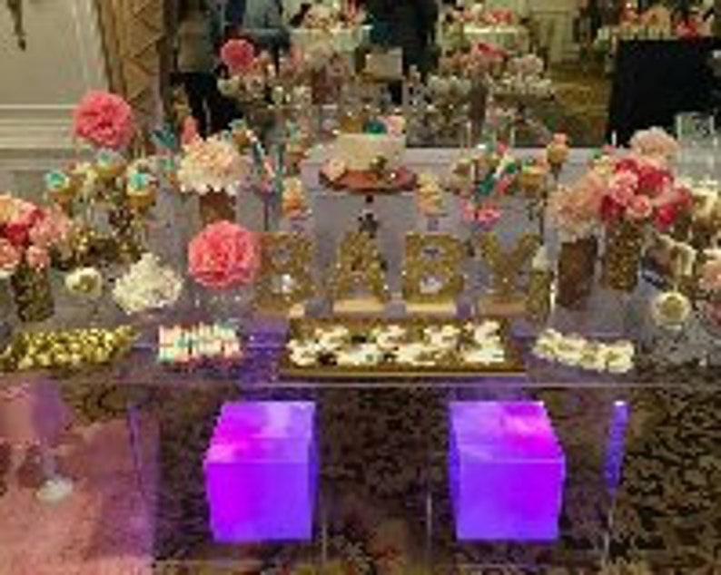 Acrylic Slab Top Table/ghost Table on 16" Sq Pillar Legs -great for ...