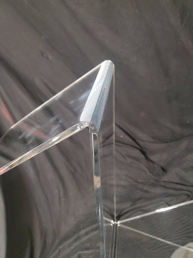 Clear Acrylic Side Table "z" Style Slide Table, End Table - 23" H X 14 ...