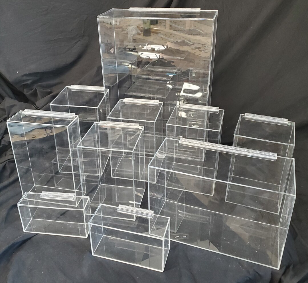 Custom Acrylic Display Box 9-3/4 X 6-5/8 X 3 in 1/4 Acrylic - Etsy