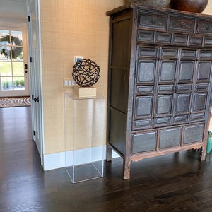 Acrylic Pillar / Display Stand - 14" Sq X 24.5"h in 3/4" Thick Clear ...