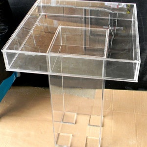 Acrylic Cake Table / Game Table - Modular Top : Hand Crafted in the U.S ...