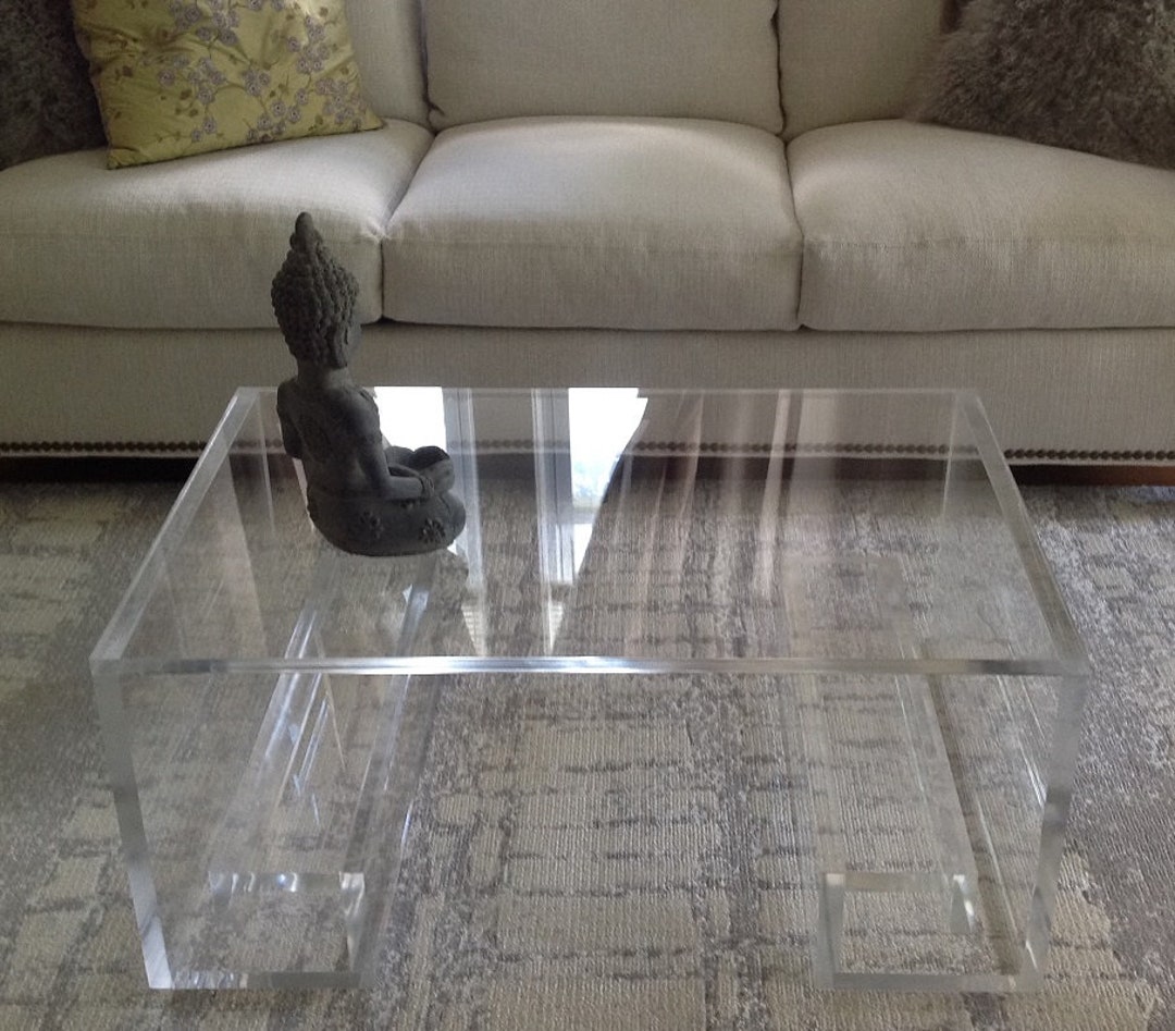 Acrylic Coffee Table "greek Key" Style Made to Order !! Custom ...