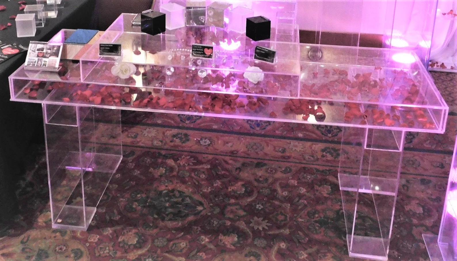 Acrylic Sweetheart / Bride Groom Table : Modular Top Ghost | Etsy