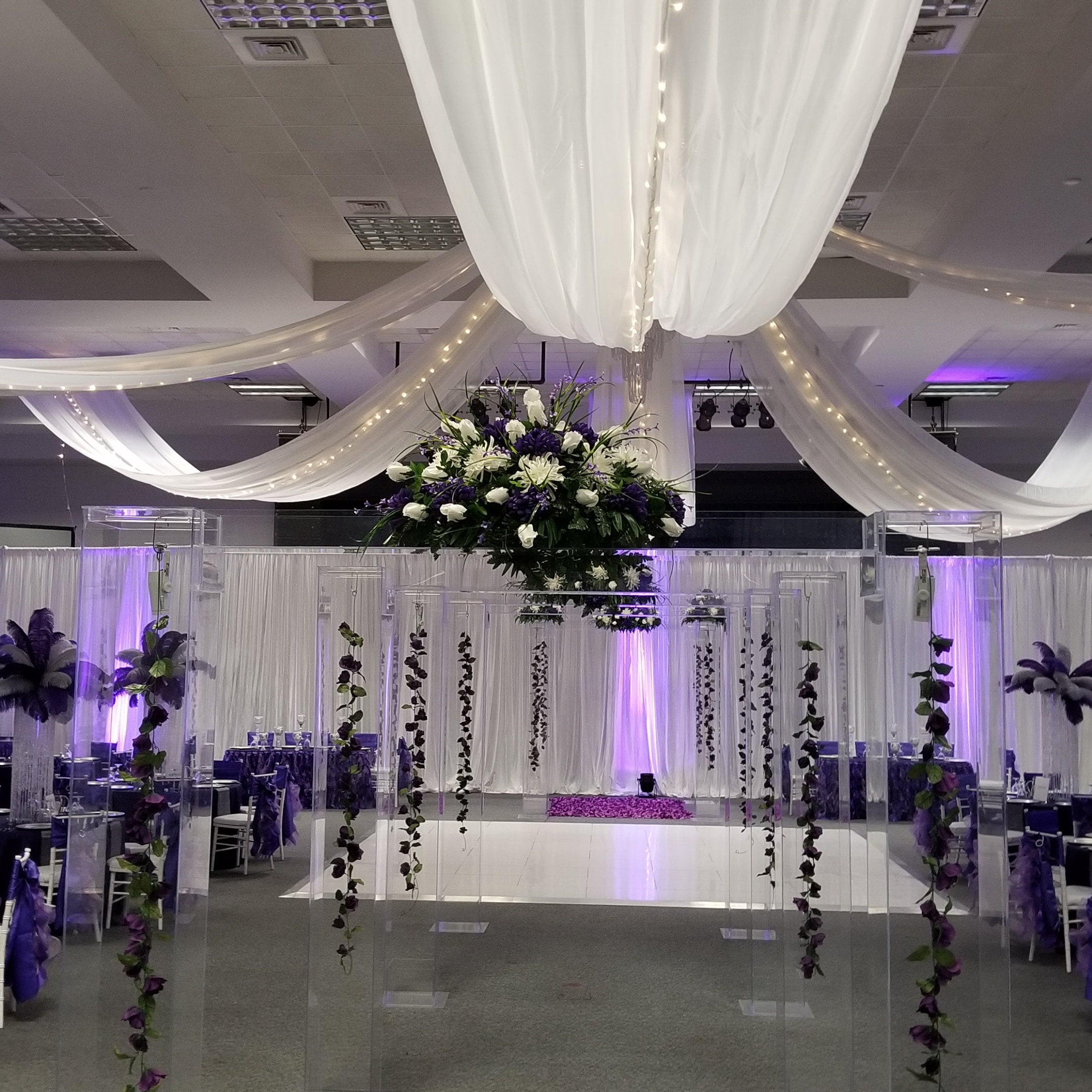 Clear Acrylic Arch - 8' Tall X 10' Wide -(2) Pillars (1) Cross Bar Hand ...