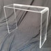 Acrylic Slab Top Table/ghost Table on 16 Sq Pillar Legs great for ...