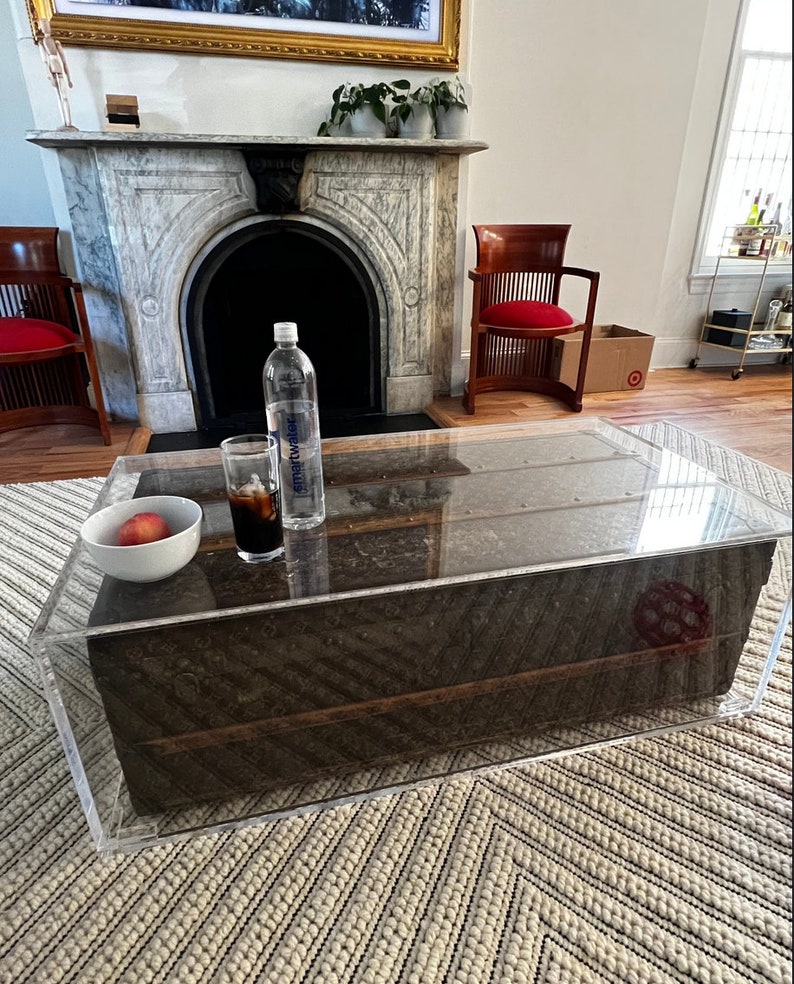 Acrylic Coffee Table "fitted Base" Style 48 L X 24"w" X 18"h Made to ...