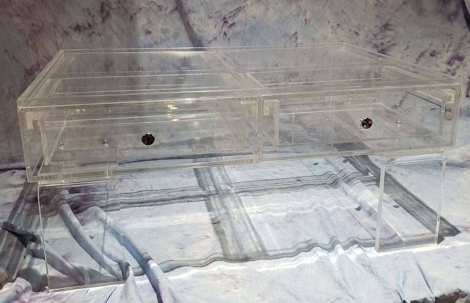 Acrylic Craft Table 4 Drawer 32 Sq X 15h Made to - Etsy