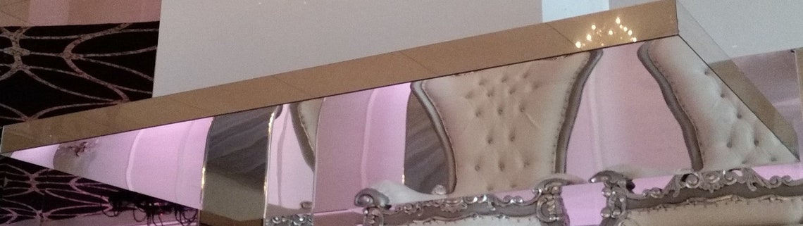 Acrylic Bride Groom Ghost Table With Mirror or White Base - Etsy