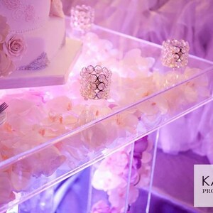 Acrylic Deluxe Cake Table / Game Table - Modular Top : Hand Crafted in ...