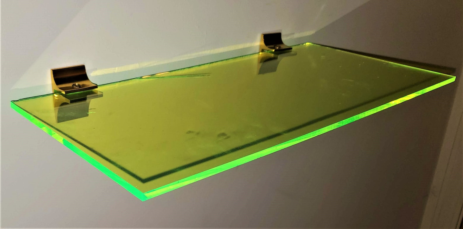 18l Neon Acrylic Wall Shelf With Metal Brackets - Etsy