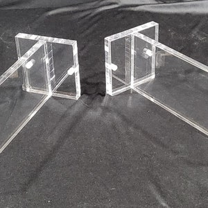 32"l Neon Acrylic Wall Shelf ***NEW DESIGN** Thick Acrylic Brackets -8 ...