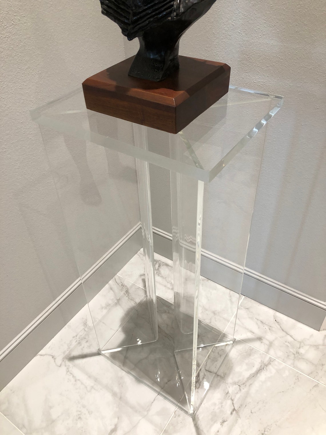 Acrylic Pillar / Display Stand 14 Sq X 40h With | Etsy