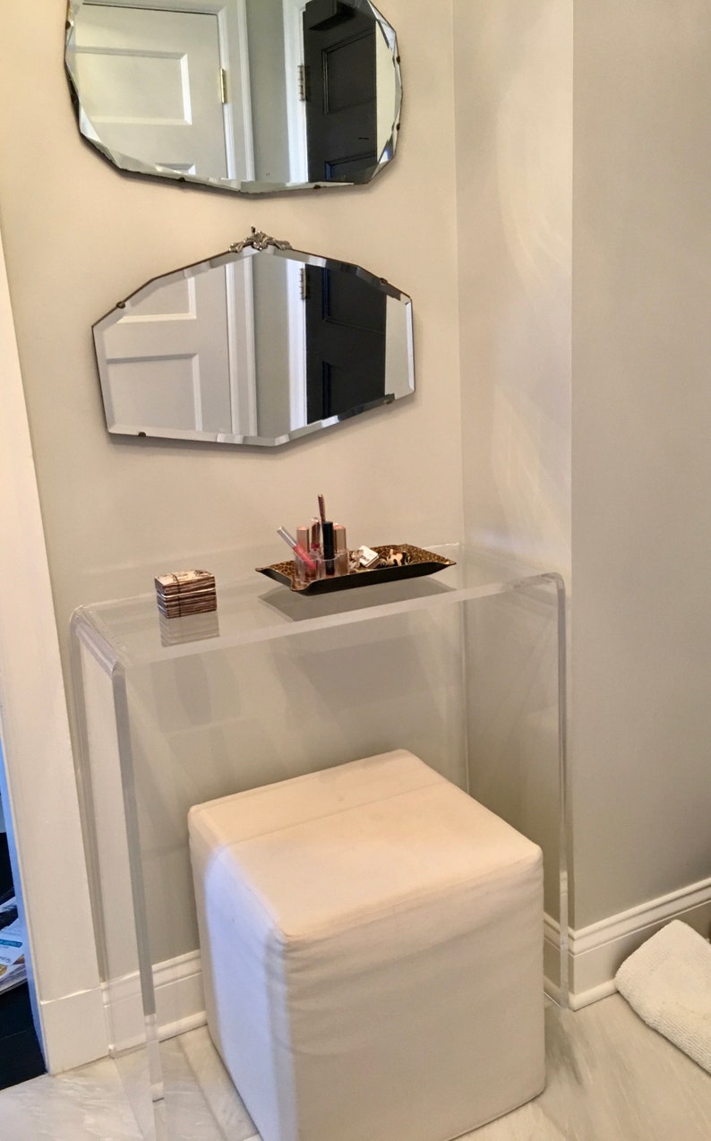 Acrylic Console Table waterfall Edge 48l X - Etsy