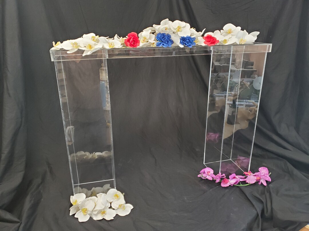 Clear Acrylic Bridge- Centerpiece / Stand - 30"h X 30"l X 8"w - Hand ...