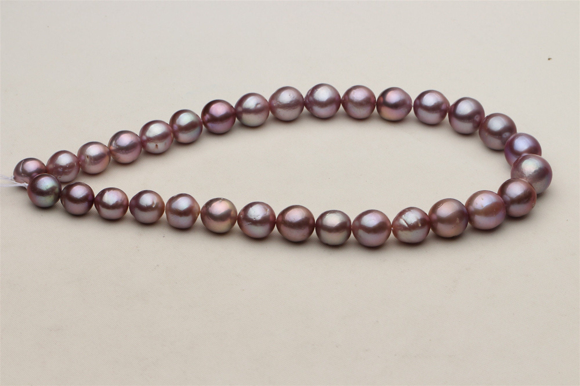 12-14mm Deep Purple Pearl Strandround Edison Pearl - Etsy
