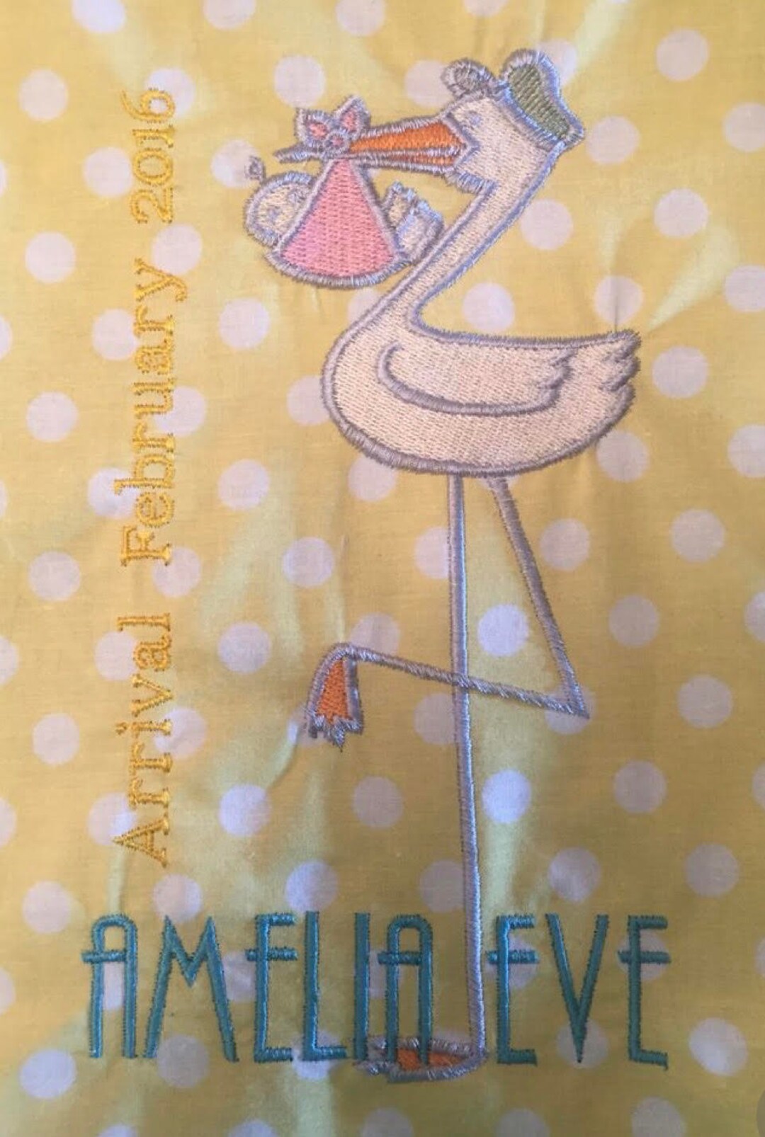 Custom Order - Embroidered Quilt Label - Baby Quilt - Label ...