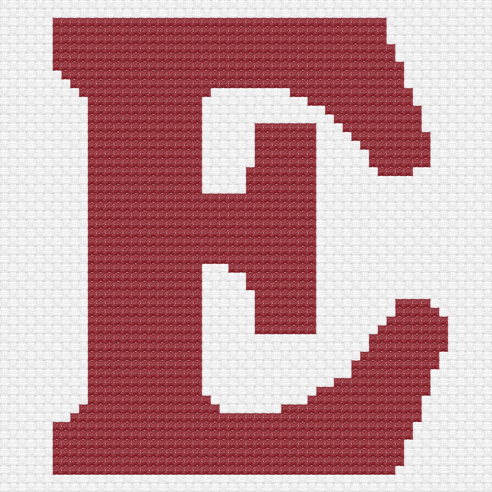 Modern Cross Stitch Pattern: Eat Red Block Lettering for the - Etsy