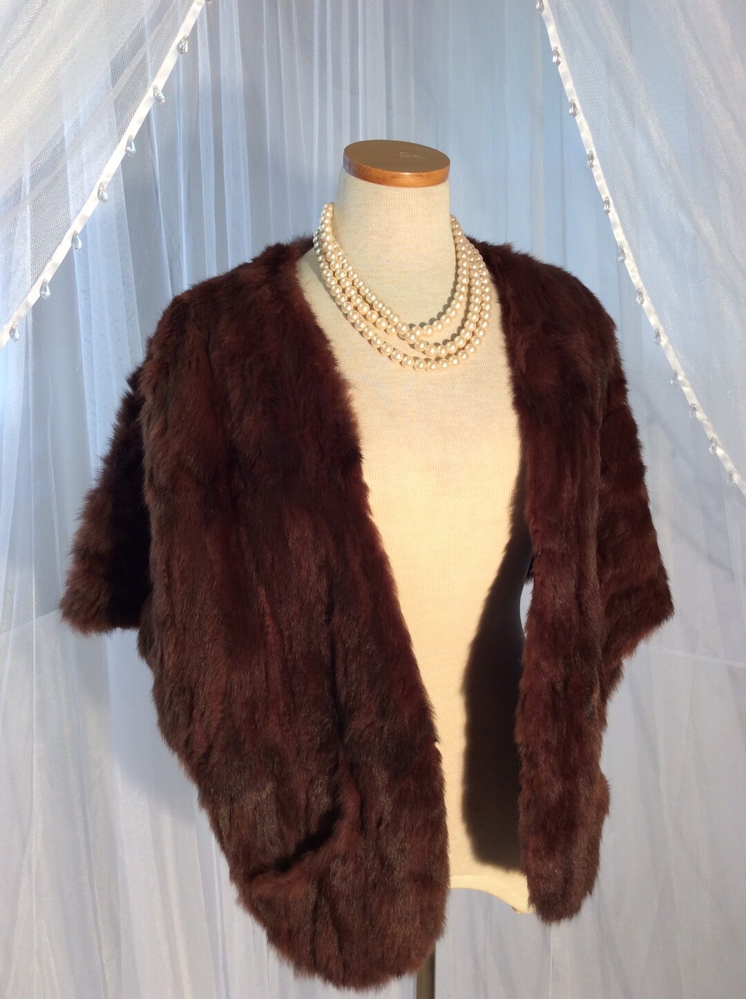Vintage 1950’s Lake City Furs, Seattle, Brown Fur Stole With Pockets - Etsy