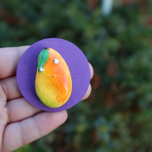 Mango Magnet, Handmade Polymer Clay Fruit, Fruit Lover Gift Decor - Etsy