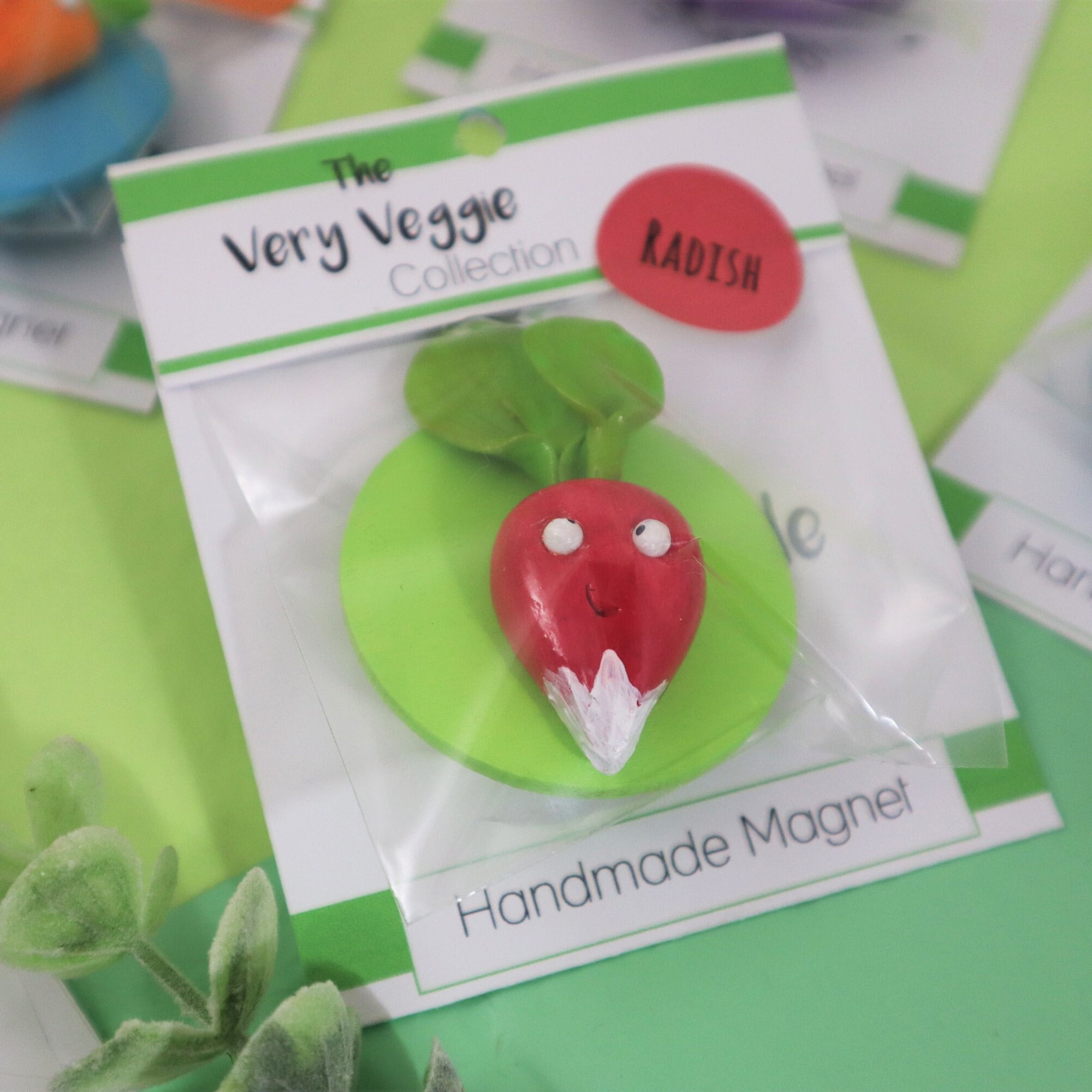 Radish Magnet, Vegetable Magnet, Handmade Polymer Clay Magnet, Veggie ...