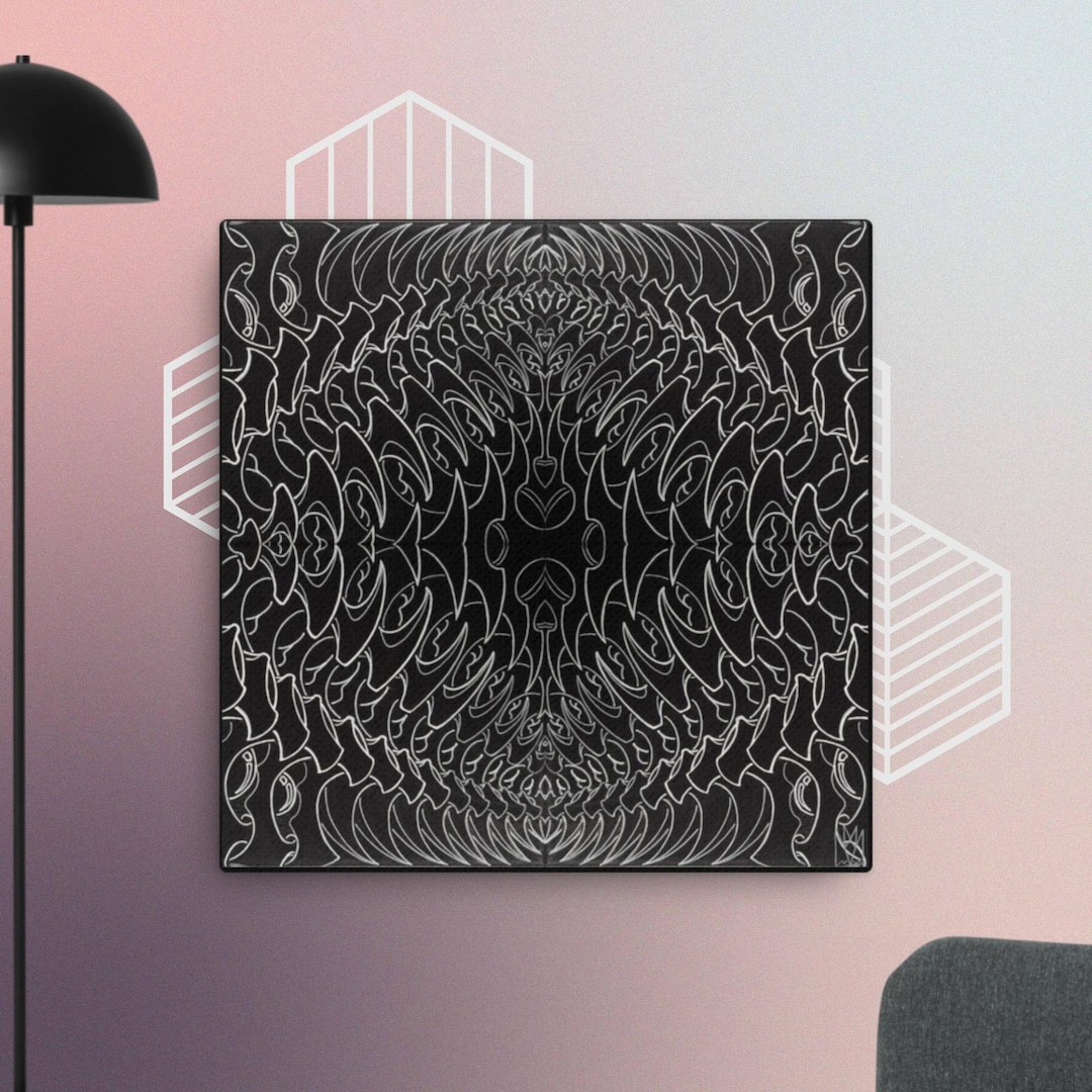 Oneirodid Maw [canvas Print] Abstract Biomech Wall Art Home Decor ...