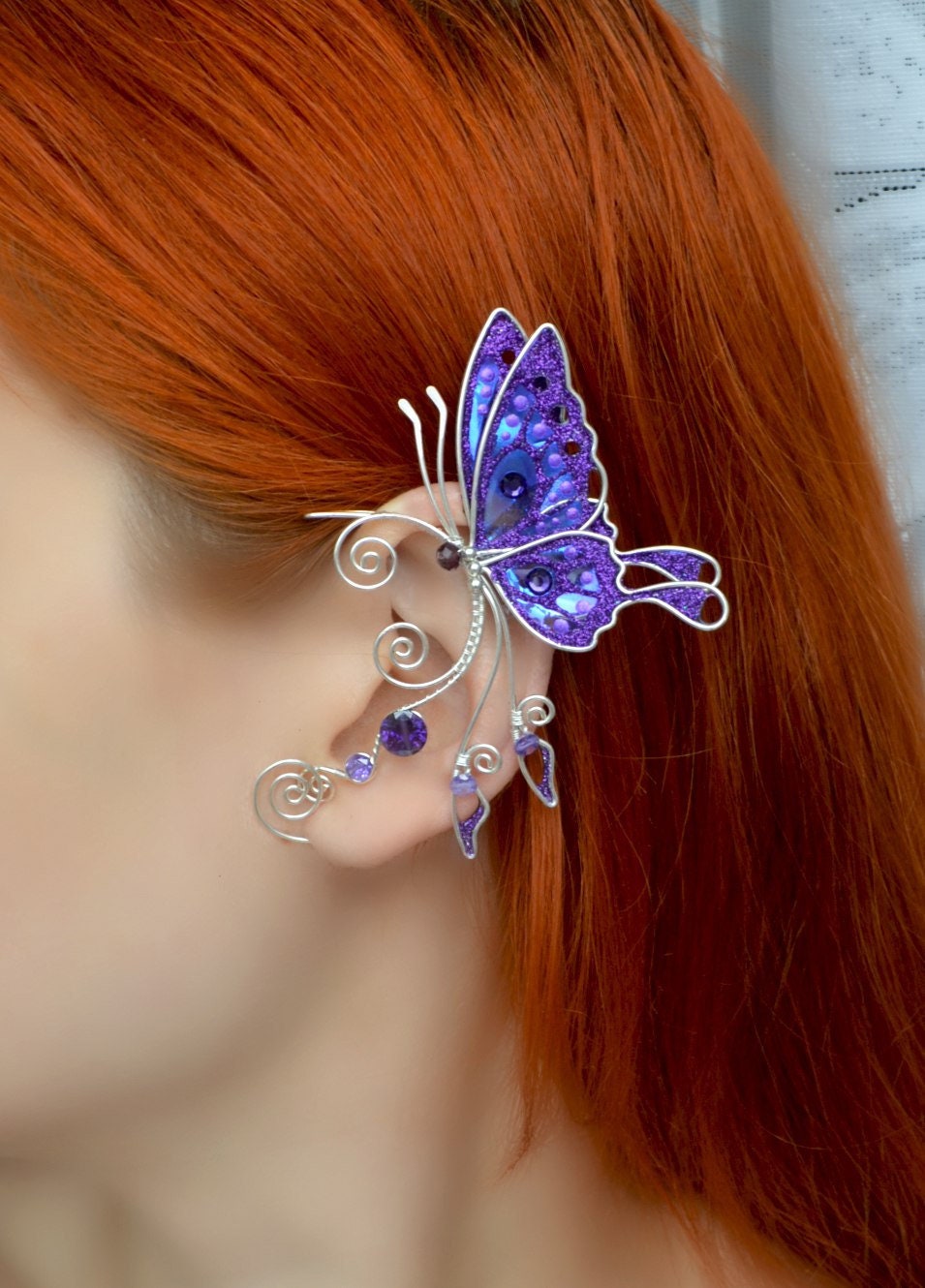 Butterfly Ear Cuff Fairy Ear Wrap No Piercing Fairy Wing Etsy