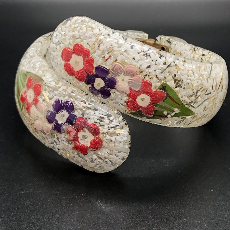 Confetti Lucite Bangle - Etsy