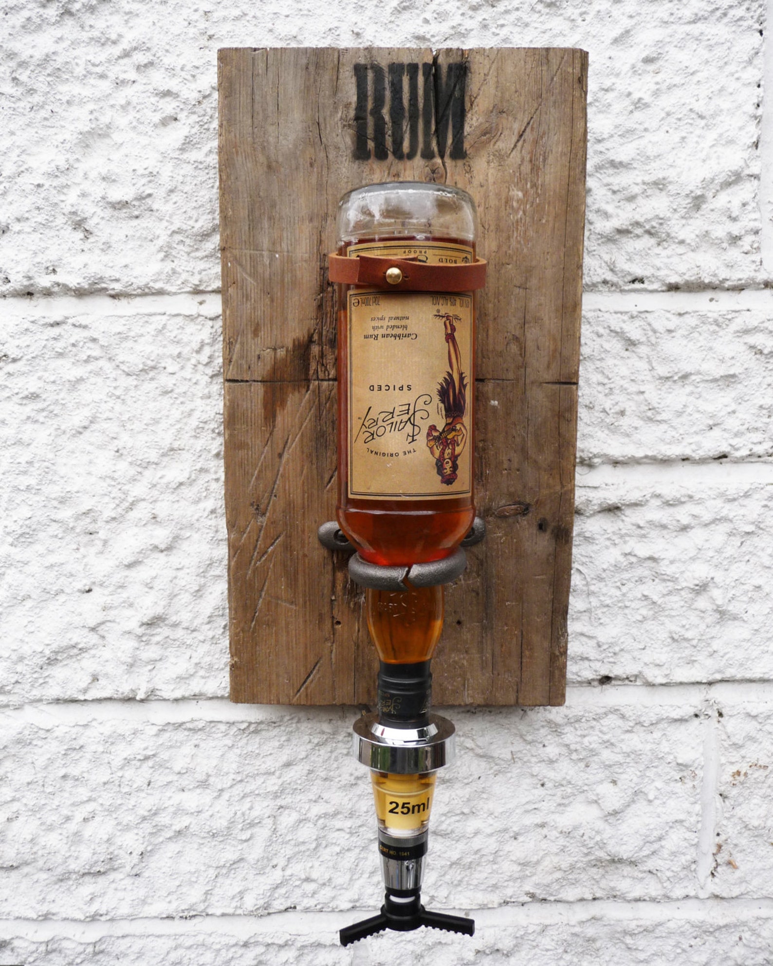 Vodka Wall Mounted Bottle Board With Spirit Optic Dispenser Can Be ...