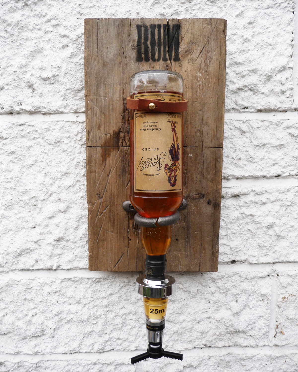 Vodka Wall Mounted Bottle Board With Spirit Optic Dispenser Can Be ...