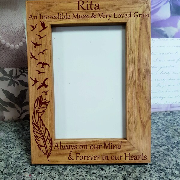 Memorial Photo Frame - Etsy