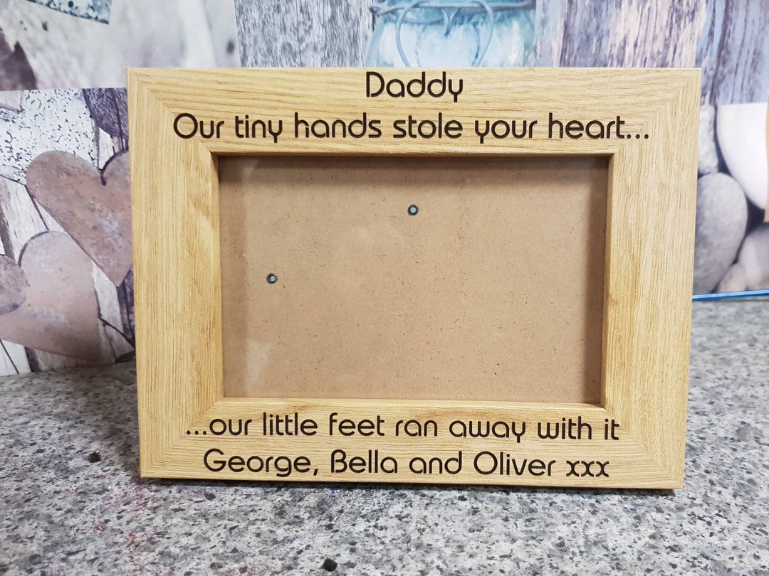 Personalized Daddy Photo Frame Customized Picture Frame - Etsy
