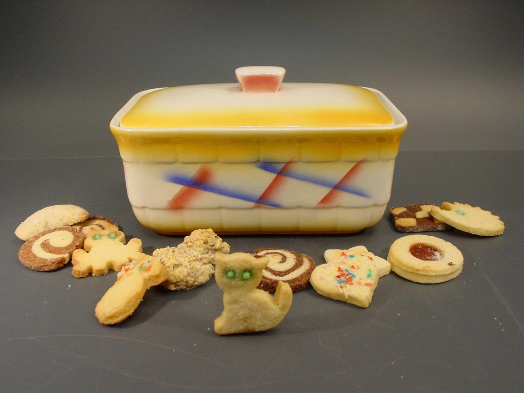 CERAMIC WEIMAR REPUBLIC - Biscuit Box - Villeroy & Boch - Cookie Jar ...