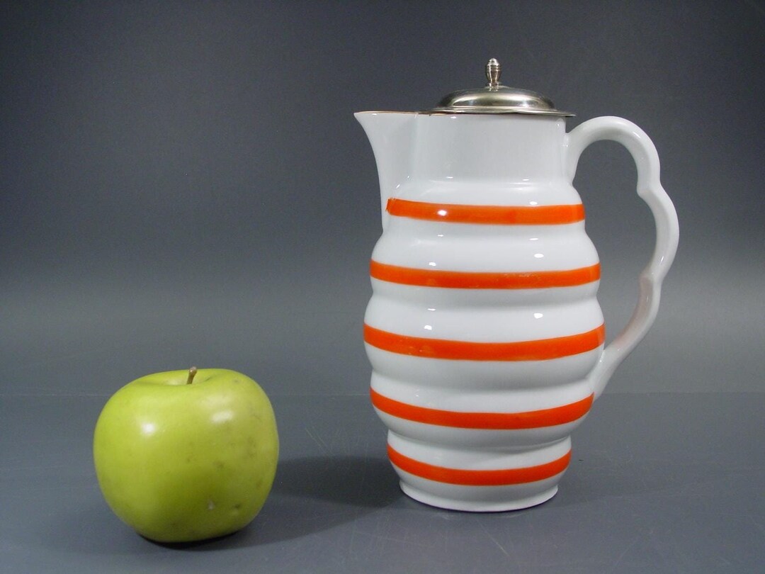 CERAMIC WEIMAR REPUBLIC Cacao Jug Chocolate Pitcher Leuchtenburg ...