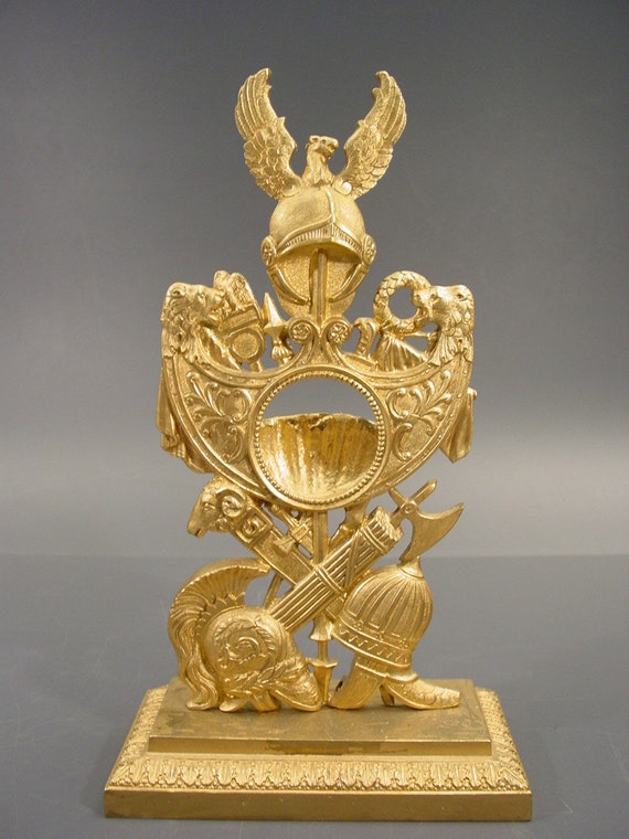 antique KPEG BERLIN - Bronze Pocket Watch stand Biede… - Gem