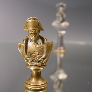 Antique Wax SEAL - NAPOLEON BONAPARTE Figure - Monogram M H - French ...